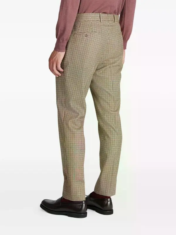 SLOWEAR Check Wool Trousers
