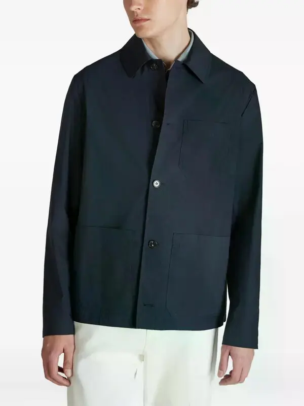 SLOWEAR Buttoned Chest-pocket Cotton Shirt