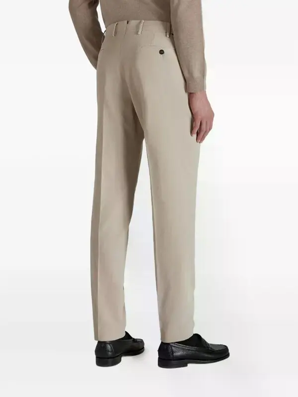 SLOWEAR Pleated Cotton Trousers