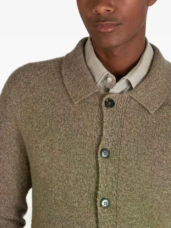 ZANONE Bouclé Cardigan - Brown