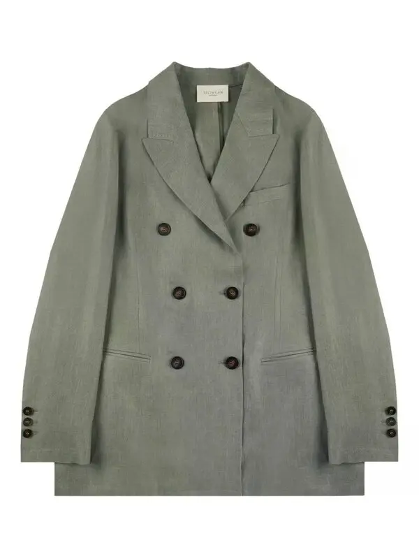 SLOWEAR Double-breasted Linen Jacket