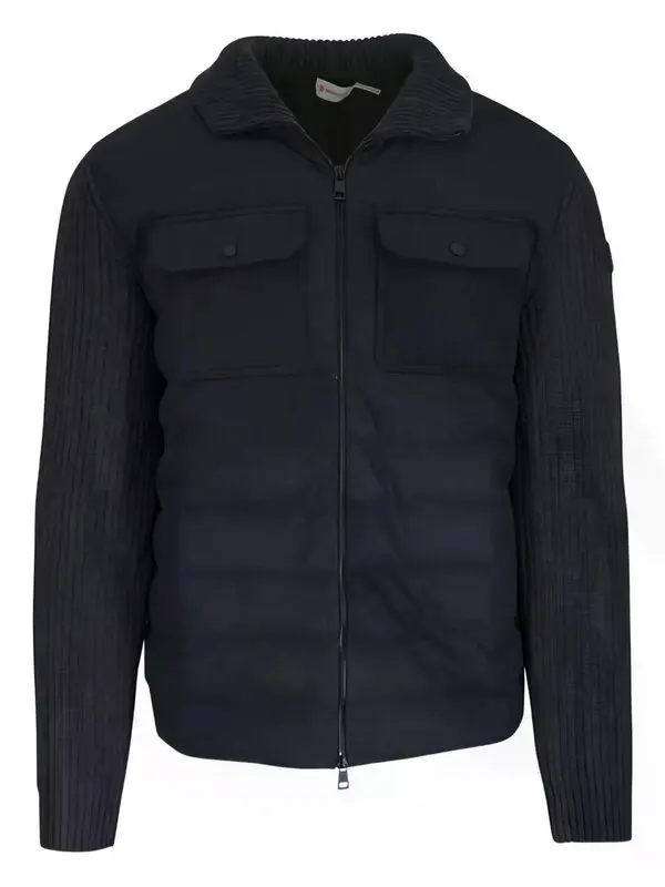 Moncler Padded Wool Zip-up Jacket