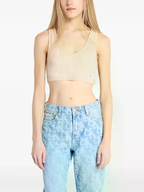 Calvin Klein Ribbed Cropped Top