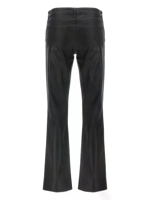 L'Agence Sneeki Coated Flare Jeans - Black