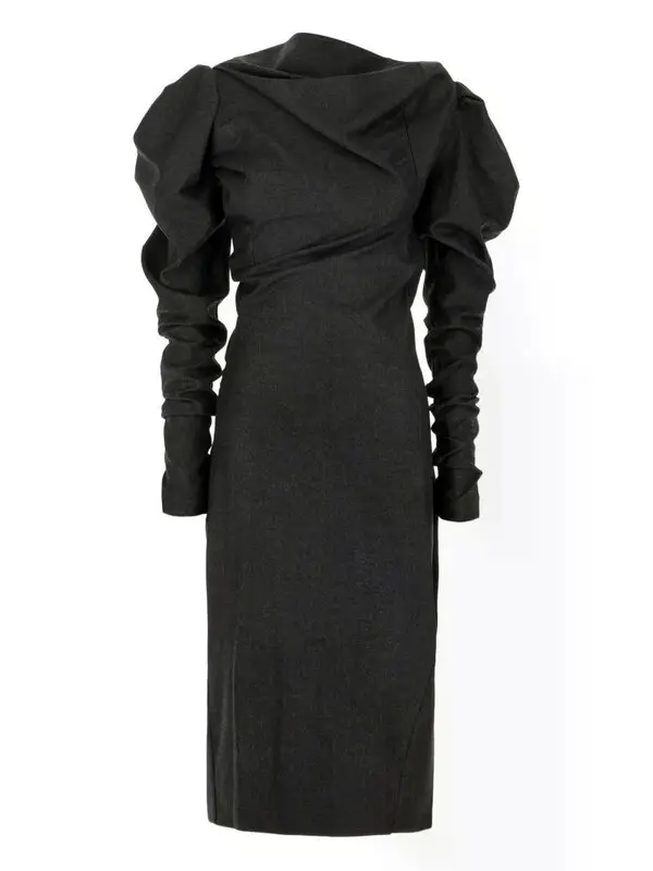 VIVIENNE WESTWOOD Ls Superbo Midi Dress - Grey