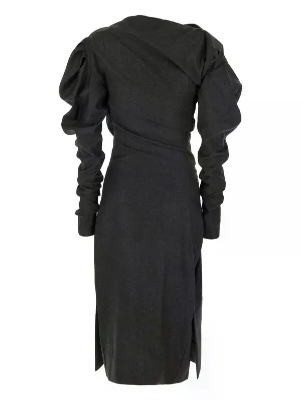 VIVIENNE WESTWOOD Ls Superbo Midi Dress - Grey