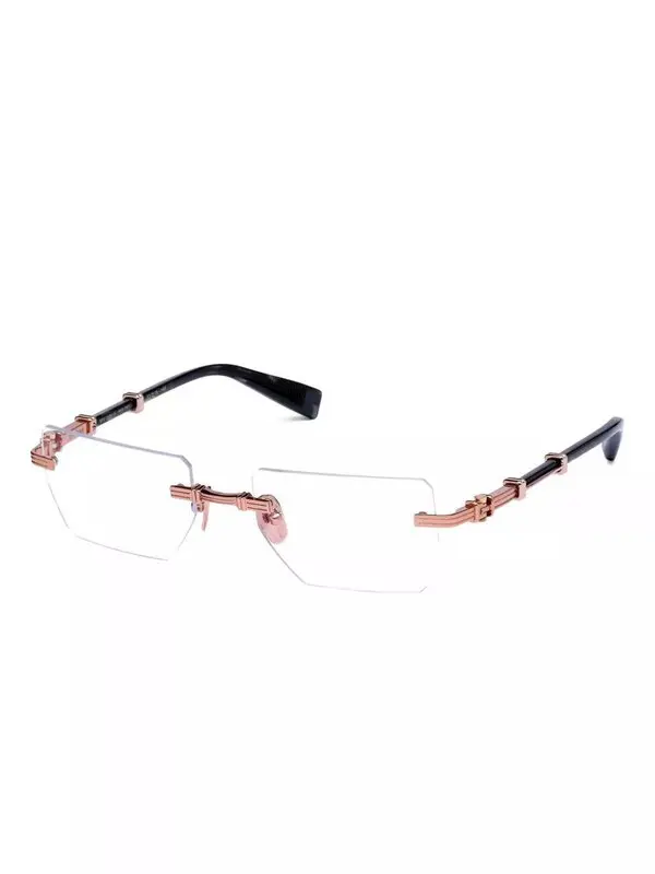 Balmain Rimless Rectangle-frame Eyeglasses