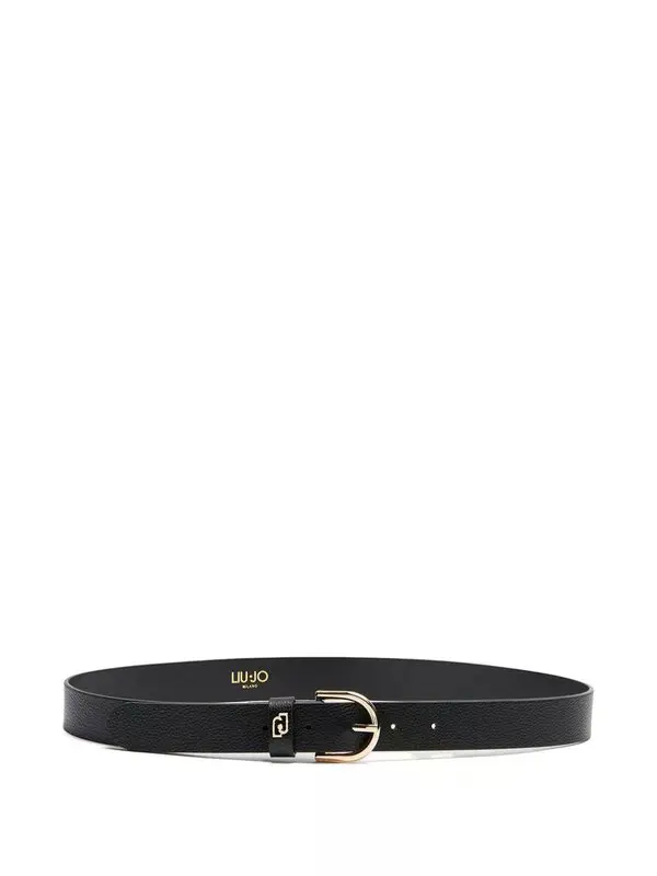 Liu Jo Logo-detail Leather Belt - Black