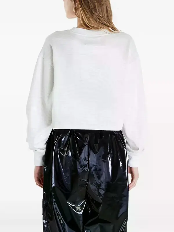 Calvin Klein Cropped Puff-sleeve Sweater