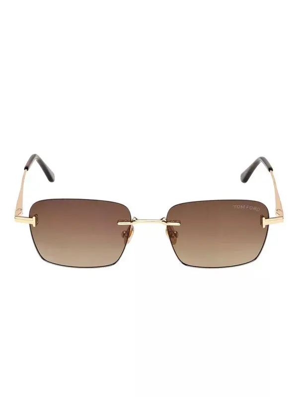TOM FORD Square-frame Rimless Sunglasses