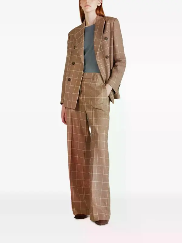 Montedoro Check Double-breasted Jacket