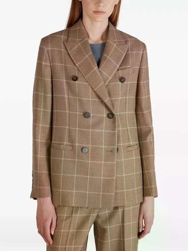 Montedoro Check Double-breasted Jacket