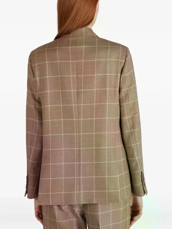 Montedoro Check Double-breasted Jacket