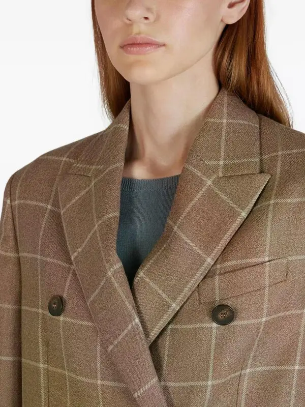 Montedoro Check Double-breasted Jacket