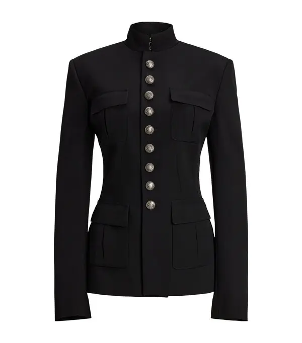 Ralph Lauren Wool Grain De Poudre Eliza Jacket