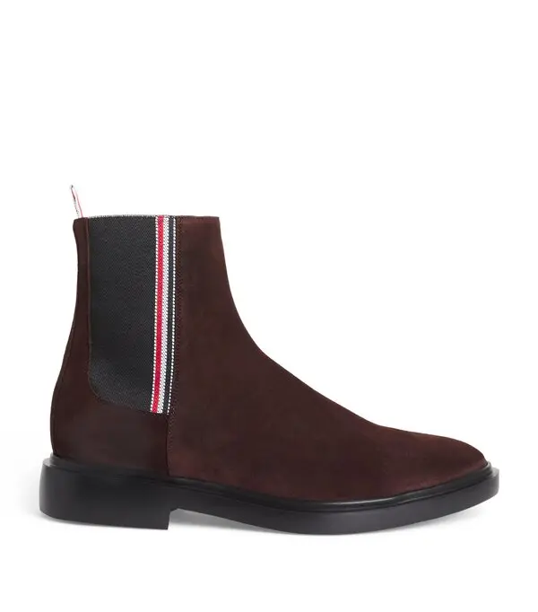 Thom Browne Suede Chelsea Boots - Brown