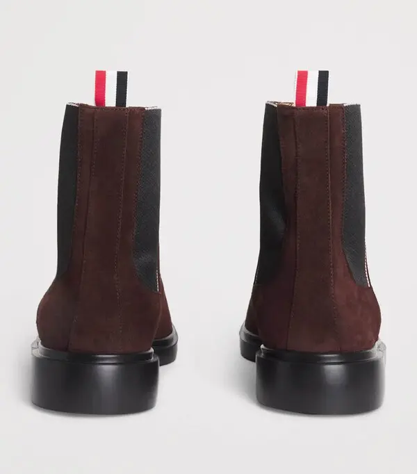 Thom Browne Suede Chelsea Boots - Brown