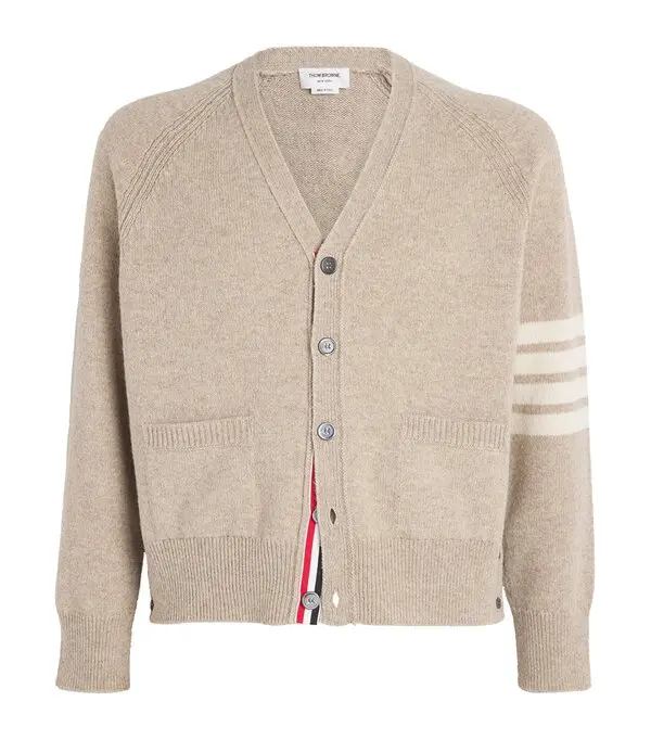 Thom Browne Wool 4-bar Stripe Cardigan