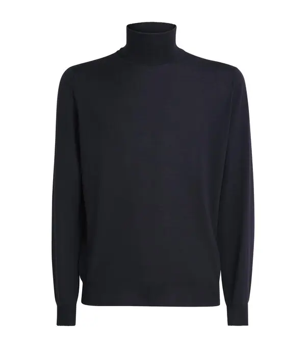 LARDINI Virgin Wool Rollneck Sweater