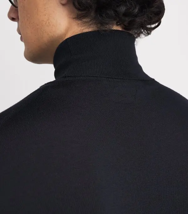 LARDINI Virgin Wool Rollneck Sweater