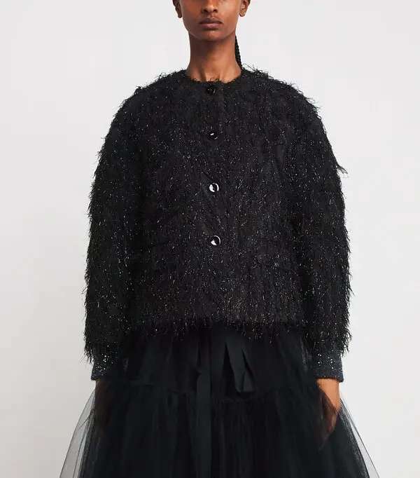 Erdem Fil Coupé Cropped Jacket