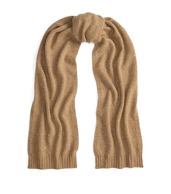 Ralph Lauren Cashmere Donegal Scarf - Beige