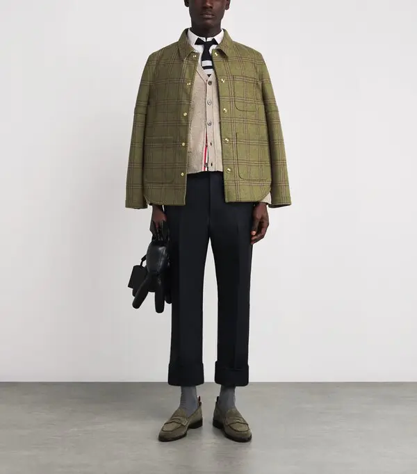 Thom Browne Wool Utility Patch Pocket Shacket