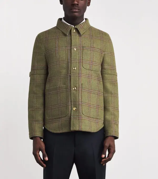 Thom Browne Wool Utility Patch Pocket Shacket