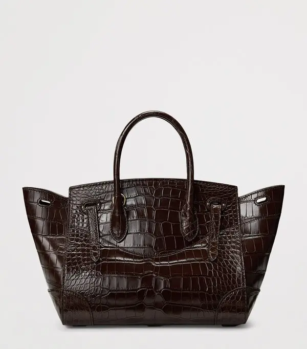 Ralph Lauren Alligator Leather Ricky 27 Top-handle Bag