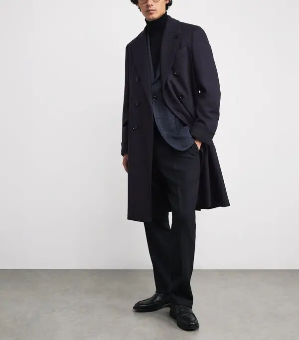 LARDINI Wool-cashmere Overcoat