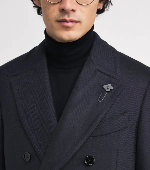 LARDINI Wool-cashmere Overcoat