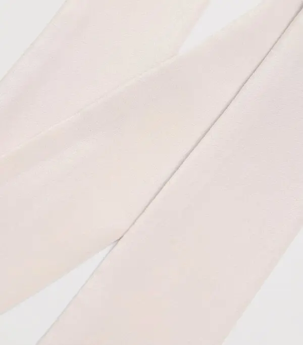 Eleventy Silk Georgette Necktie - Beige