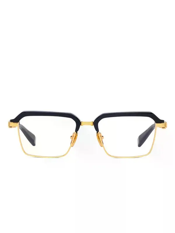 Balmain Browline Frame Eyeglasses - Black