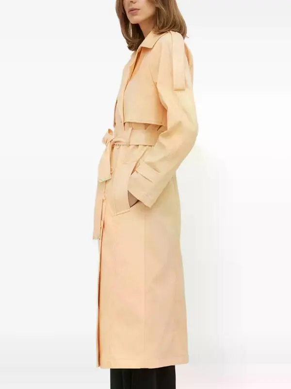 Patrizia Pepe Belted Double-breasted Trench Coat