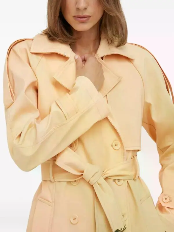 Patrizia Pepe Belted Double-breasted Trench Coat