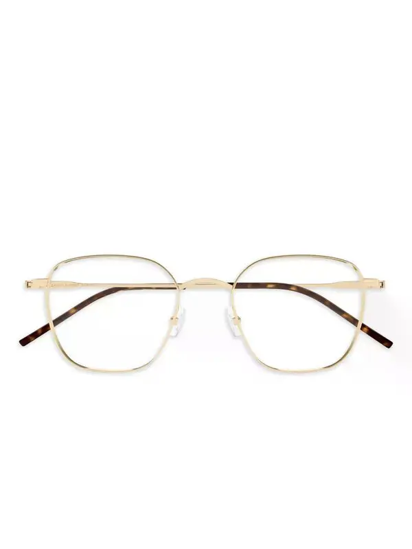 Saint Laurent Square-frame Glasses - Gold