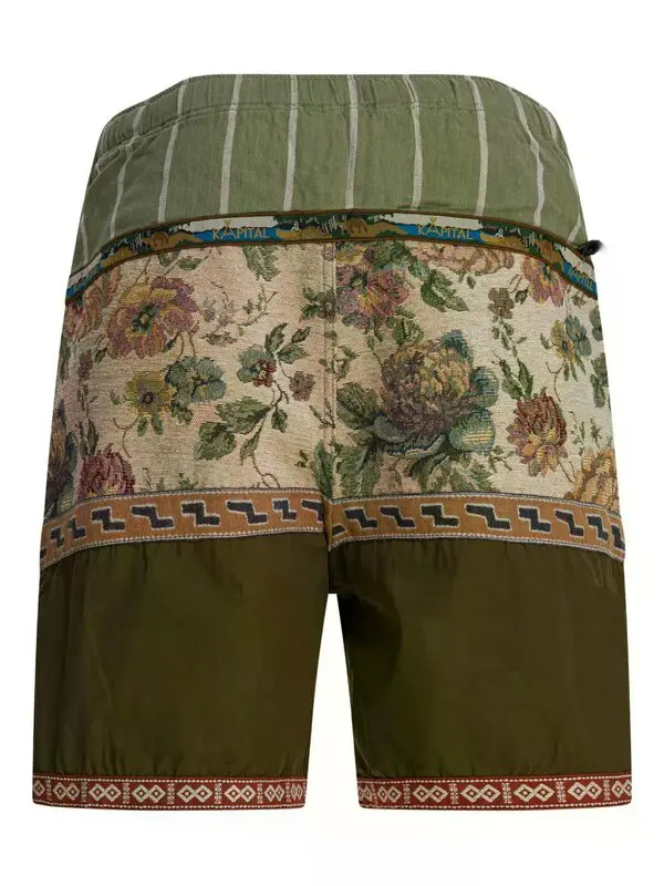 Kapital Striped And Floral Shorts