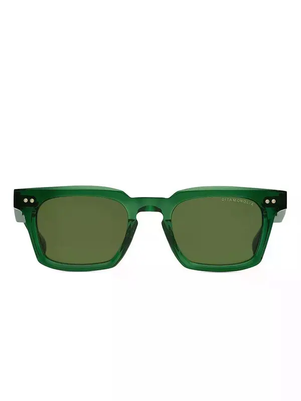 Dita Monolix Square Frame Sunglasses - Green