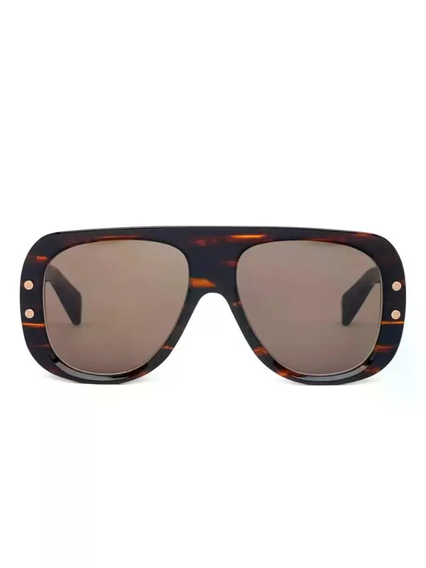 Balmain Pulse Pilot-frame Sunglasses - Brown