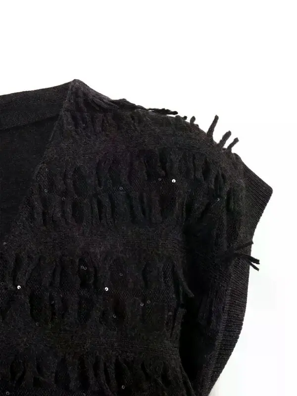 Lorena Antoniazzi Knitted Vest - Grey