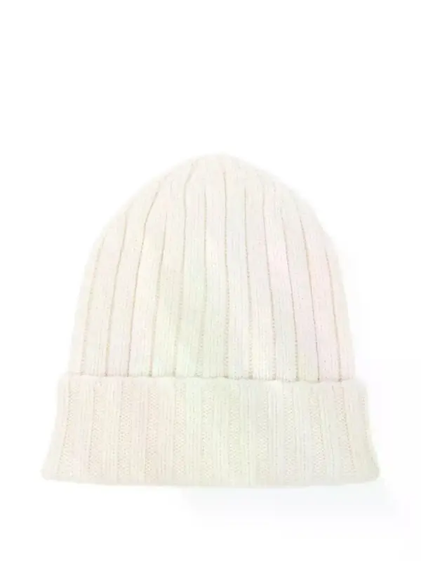 CENERE GB Ribbed Knit Hat - Neutrals