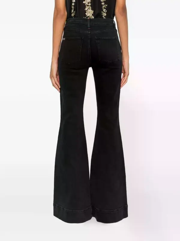 Alice + Olivia Button-fastening Flare Jeans