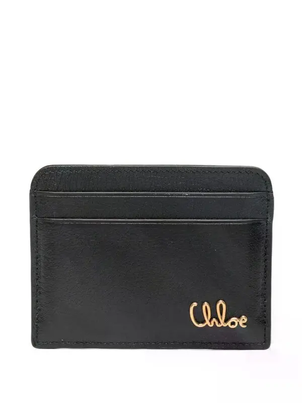 Chloé Signature-detail Card Holder - Black