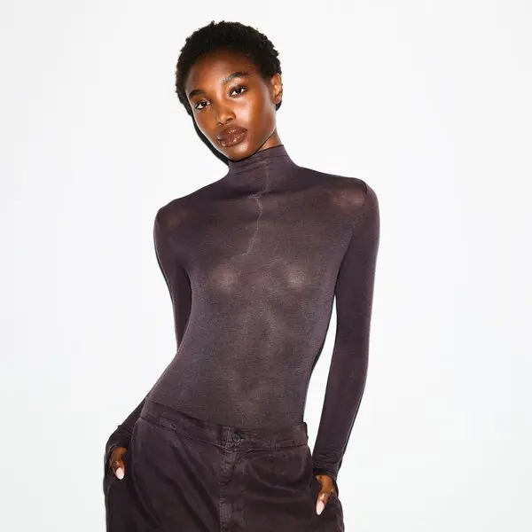 SKIMS Long Sleeve Turtleneck Bodysuit - Phoenix