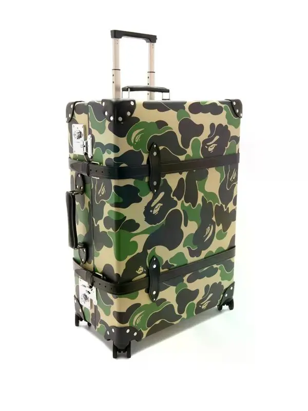 A BATHING APE X Globe-trotter Camouflage-print Luggage - Neutrals