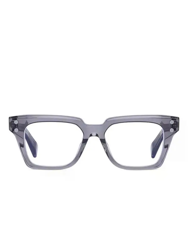 Balmain Square-frame Glasses - Grey