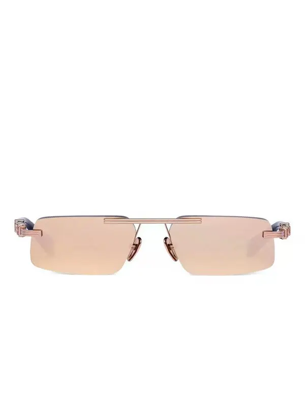 Balmain Geometric Frame Sunglasses - Pink