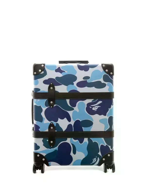 A BATHING APE X Globe-trotter Camouflage-patterned Holdall - Blue