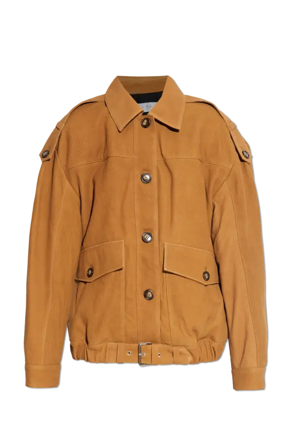 IRO PARIS Barrie Leather Jacket - Brown