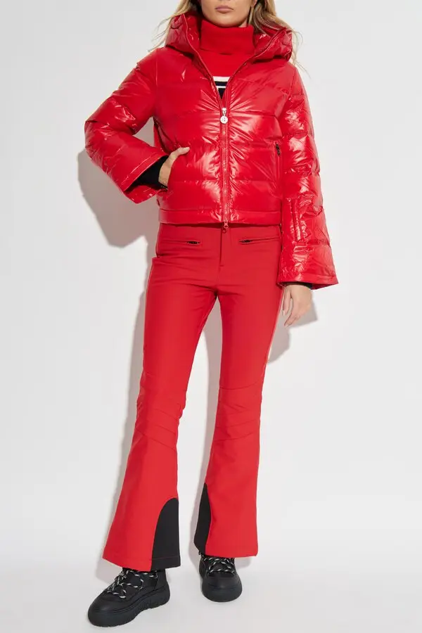 Perfect Moment Polar Flare Down Ski Jacket - Red